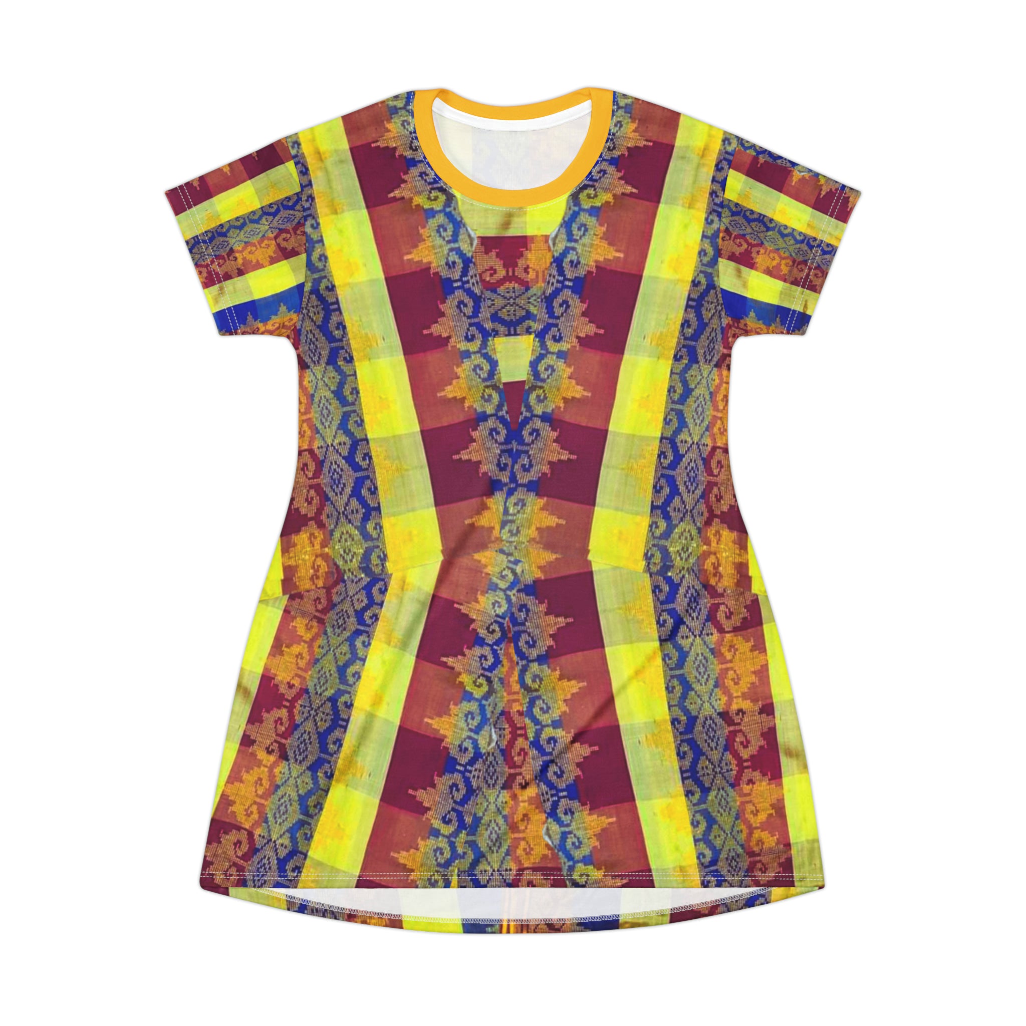 Philippines Filipino Batik inspired T-Shirt Dress | Mindanao batik mul ...